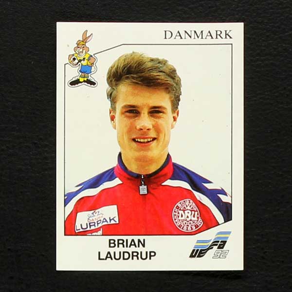 Euro 92 Nr. 233 Panini Sticker Brian Laudrup- Sticker-Worldwide